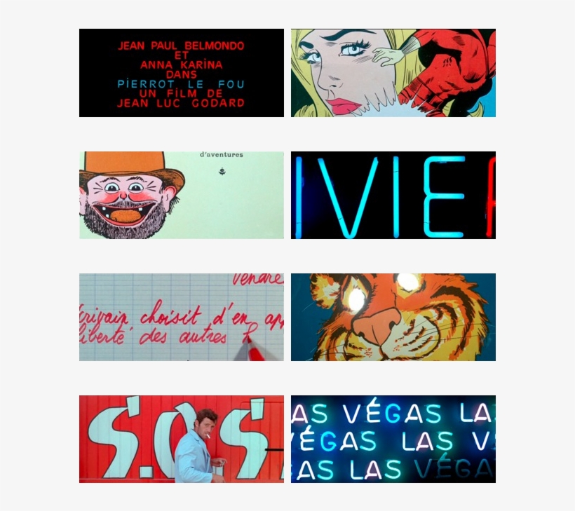 Stills From Jean-luc Godard's Film Pierrot Le Fou - Pierrot Le Fou ...