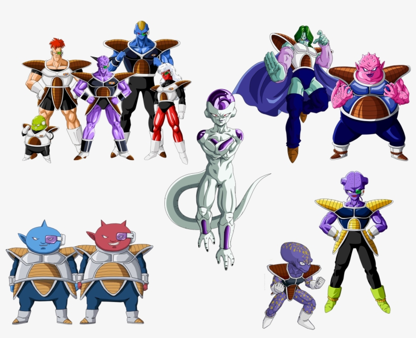 Frieza And His Elites - Frieza's Fighters - Free Transparent PNG ...