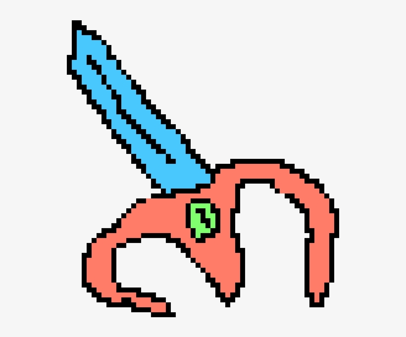 Minecraft Master Sword Pixel Art