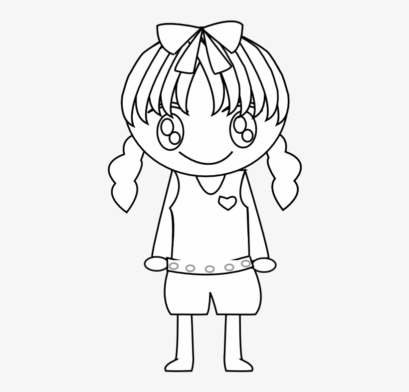 Anime Character Art 50 Black White Line Art 999px 86 - Illustration ...