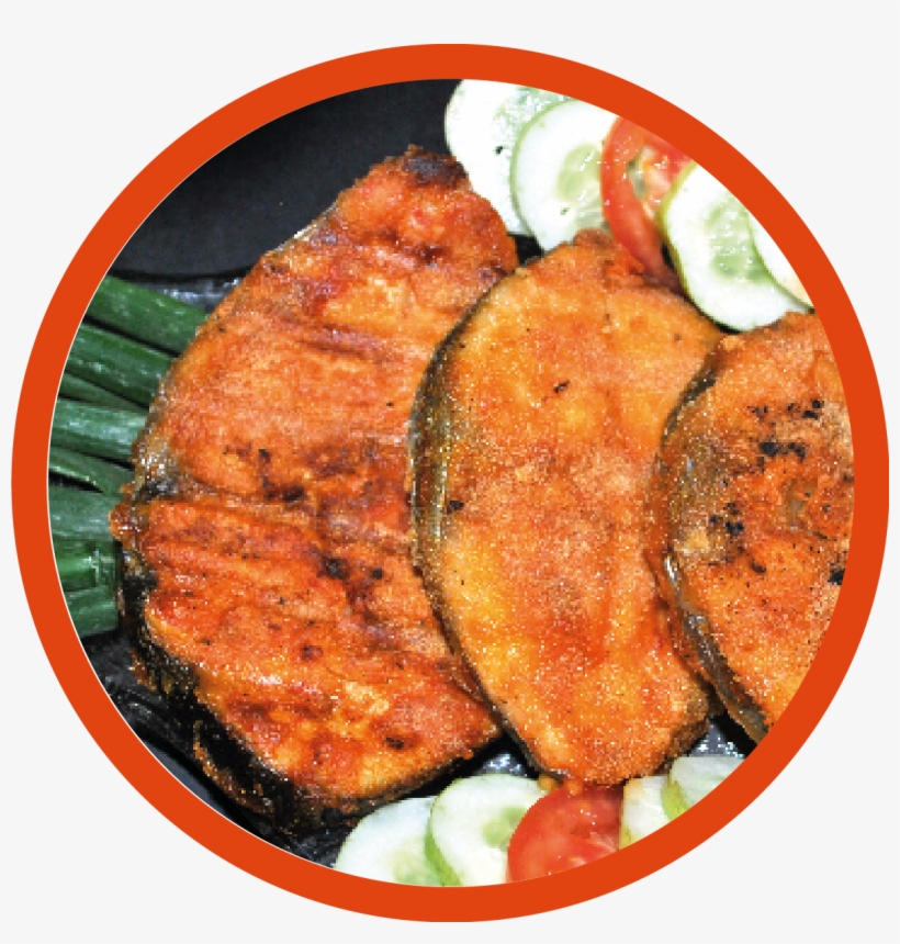 4 King Fish Pieces, Medium To Large Size Thinly Cut - King Fish Fry Png ...
