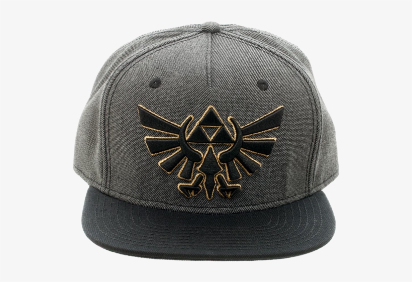 Bioworld - Snapback Cap - Zelda - Gray - Symbol - Front - Zelda ...