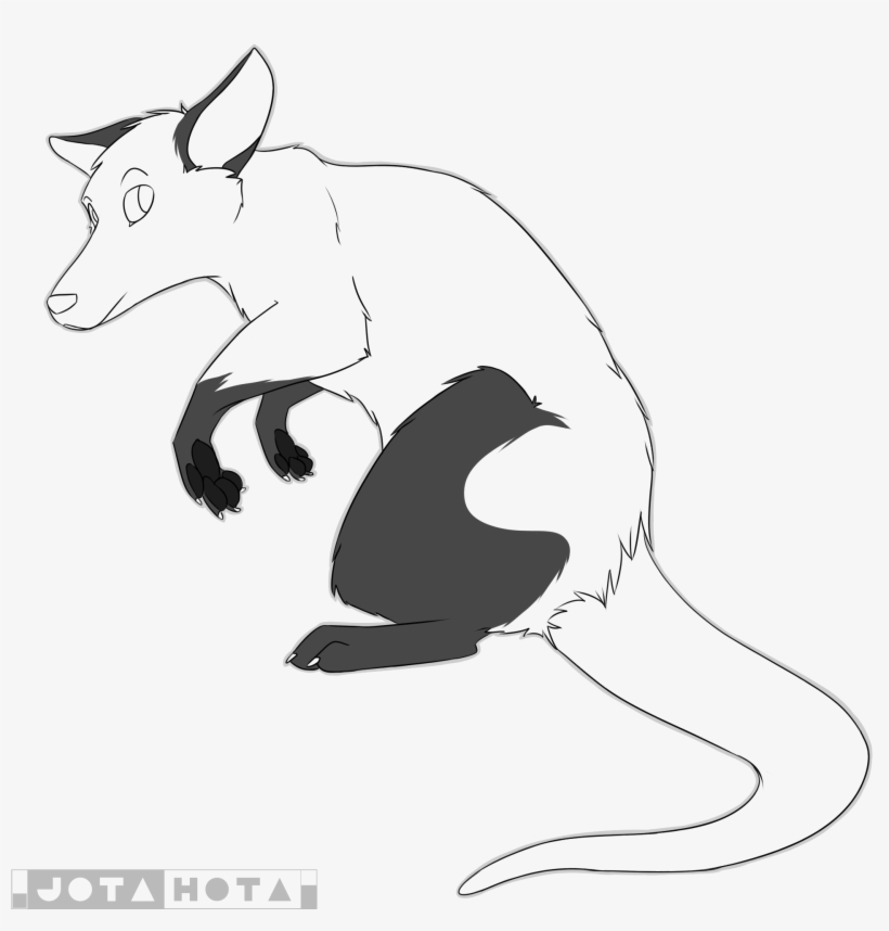Opossum Free Lineart By Jotahota On Deviantart Svg - Opossum Base ...