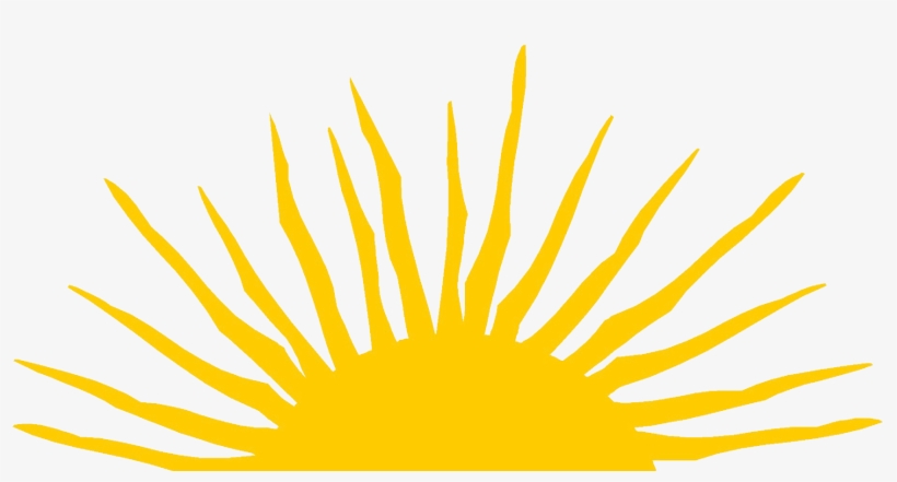 Clipart Sunshine Half - Half Sunshine Clipart - Free Transparent PNG Download - PNGkey