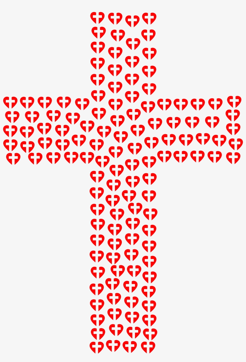 Heart Cross Fractal Icons Png - Clipart Transparent Cross Png - Free ...