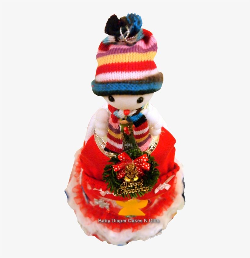 It's A Red, Red Christmas Tree Diaper Cake - Free Transparent PNG ...