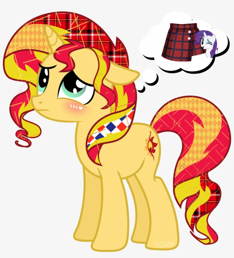Hisakimi, Blushing, Floppy Ears, Mane, Newspaper, Plaid, - My Little ...