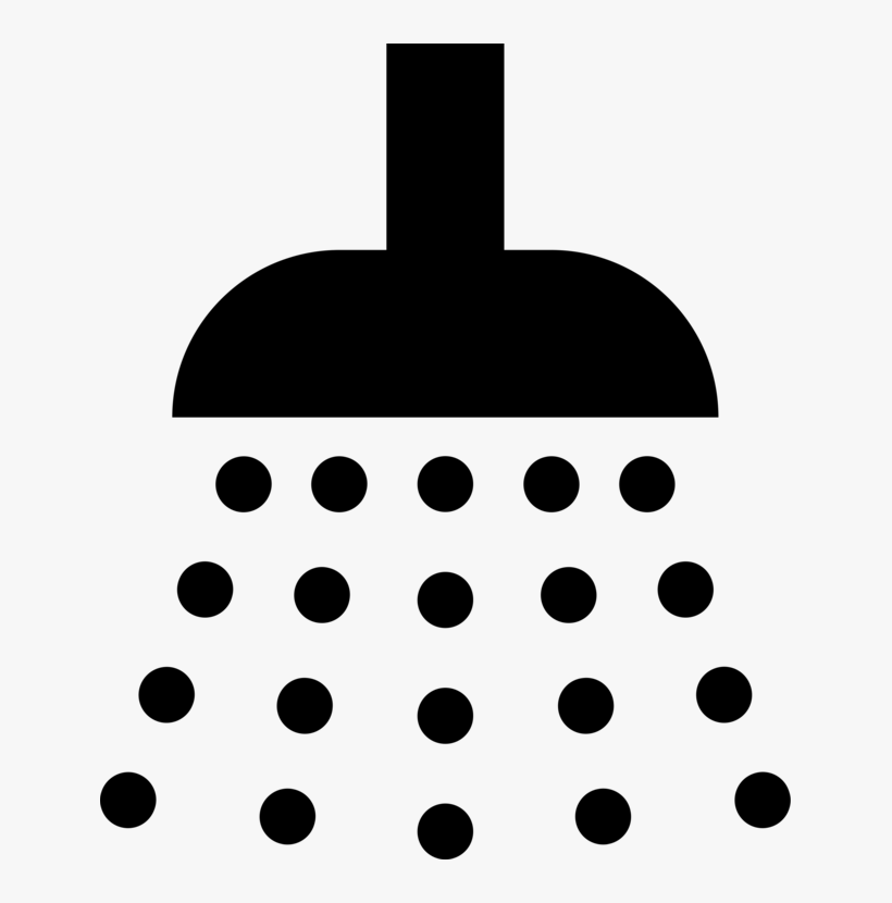 Shower With Water Droplets Vector - Douche Icon Png - Free Transparent ...