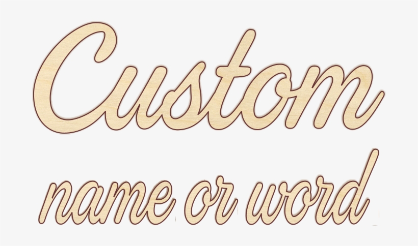 Custom Word Or Name - Word - Free Transparent PNG Download - PNGkey