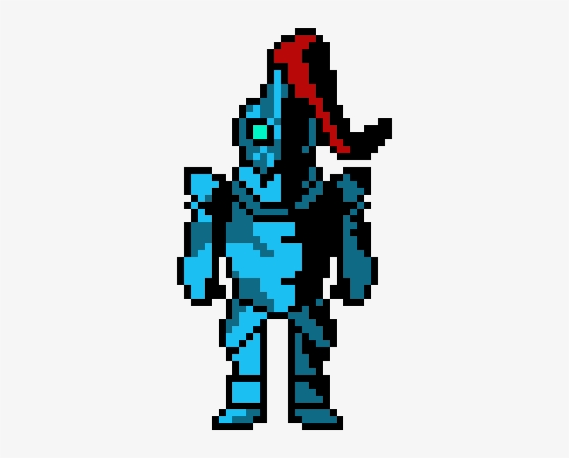 Undyne - Undyne Pixel Art Maker - Free Transparent PNG Download - PNGkey