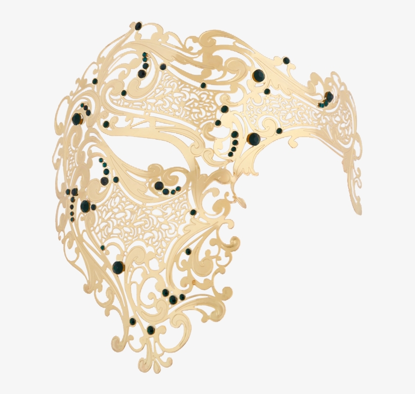 Gold Series Signature Phantom Of The Opera Half Face - Singlestopshop ...