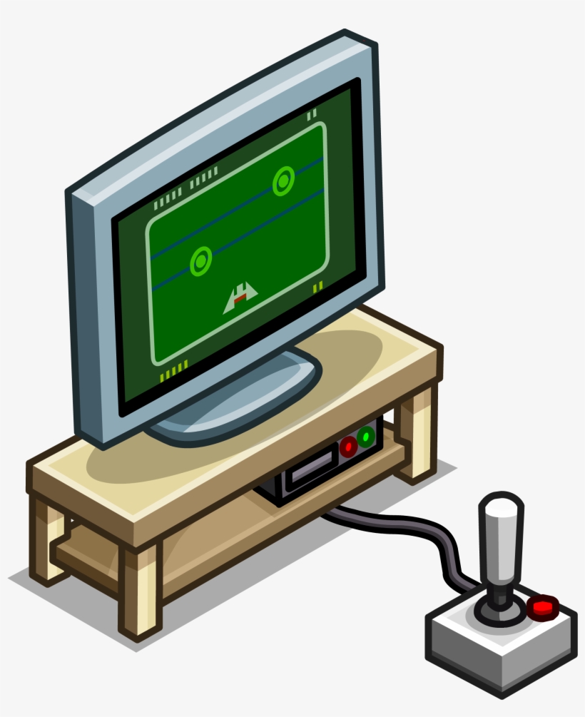 Gray Tv Stand Sprite 050 - Tv On Stand Clipart - Free Transparent PNG ...