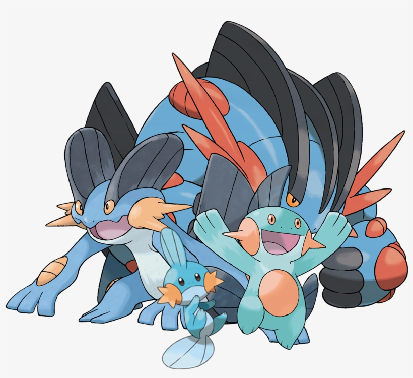 View Mudkip Group , - Pokemon Swampert - Free Transparent PNG Download ...