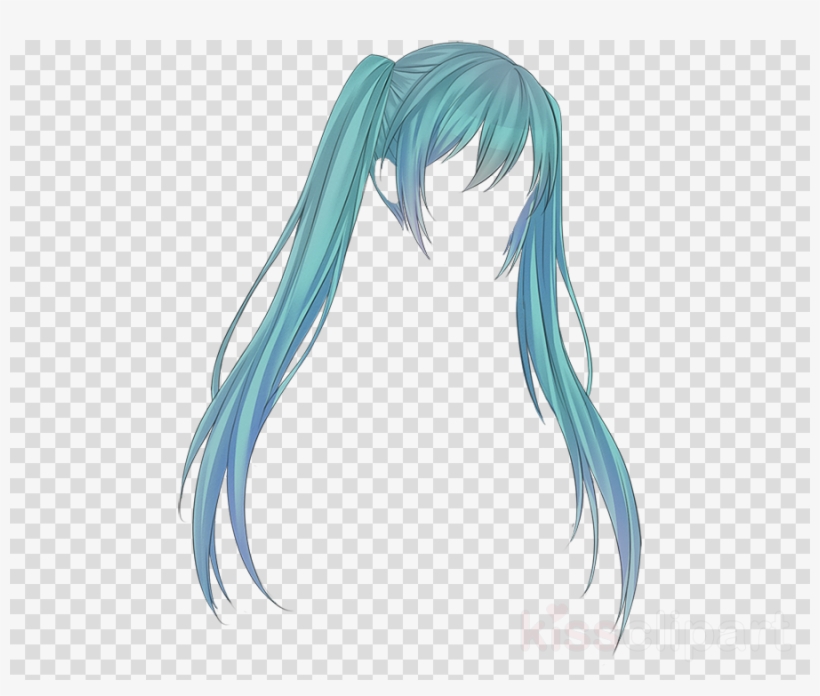 Cabello De Miku Png Clipart Hatsune Miku Drawing Hairstyle - Gif ...