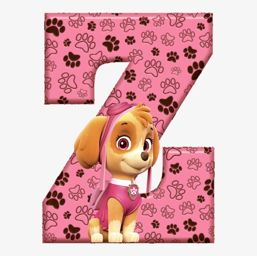 z* ** *de Alfabeto Decorativo - Skye Paw Patrol Letters - Free ...