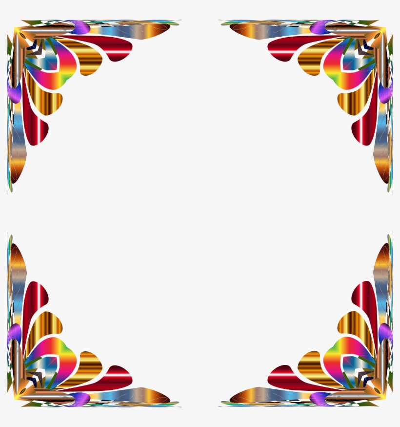 Far Out Frame - Colorful Borders - Free Transparent PNG Download - PNGkey