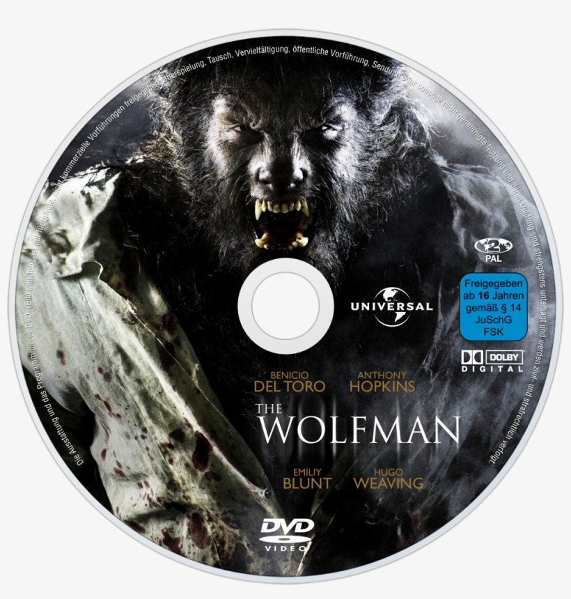 The Wolfman Dvd Disc Image - Wolfman 2010 - Free Transparent PNG ...