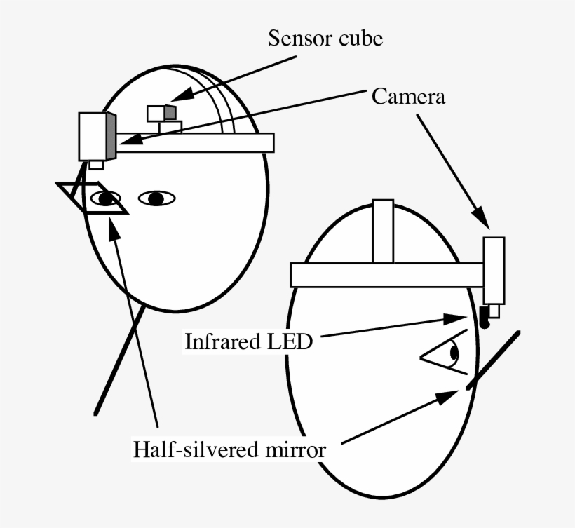 Configuration Of The Head-mounted Eye Tracker Camera - Cartoon - Free ...