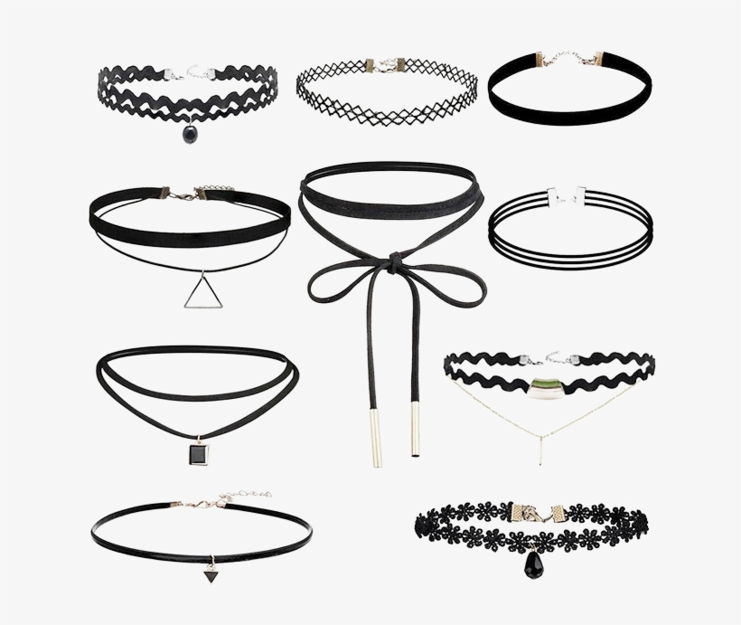 Black Leather Choker Kawai - Different Styles Of Chokers - Free ...