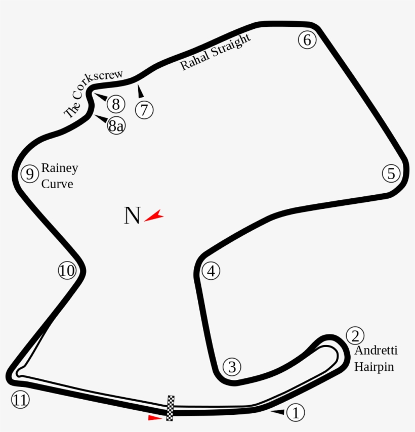 File - Laguna Seca - Svg - Mazda Laguna Seca Track Map - Free ...