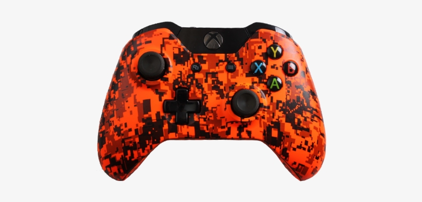 Orange Camo - Cool Xbox One Controllers Orange - Free Transparent PNG ...