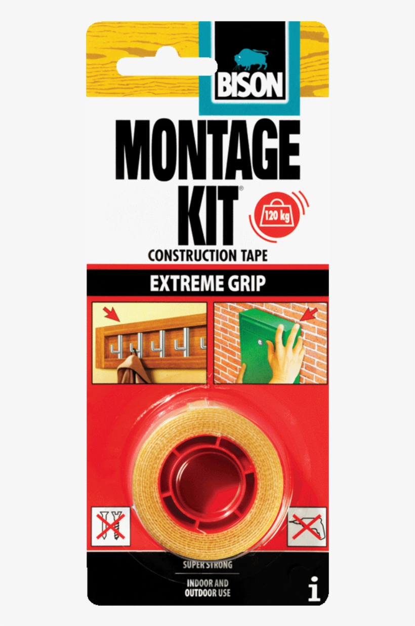 Montagekit® Extreme Grip Tape - Bison - Free Transparent PNG Download ...