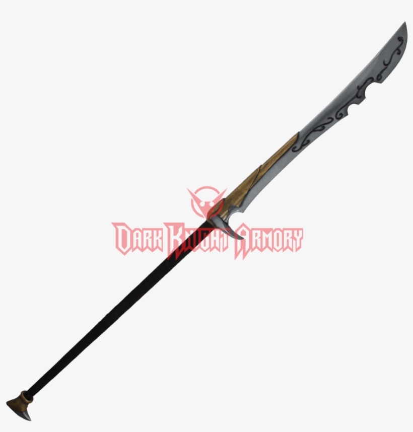 Lorian Larp Glaive - Bo Staff Black And Blue - Free Transparent PNG ...