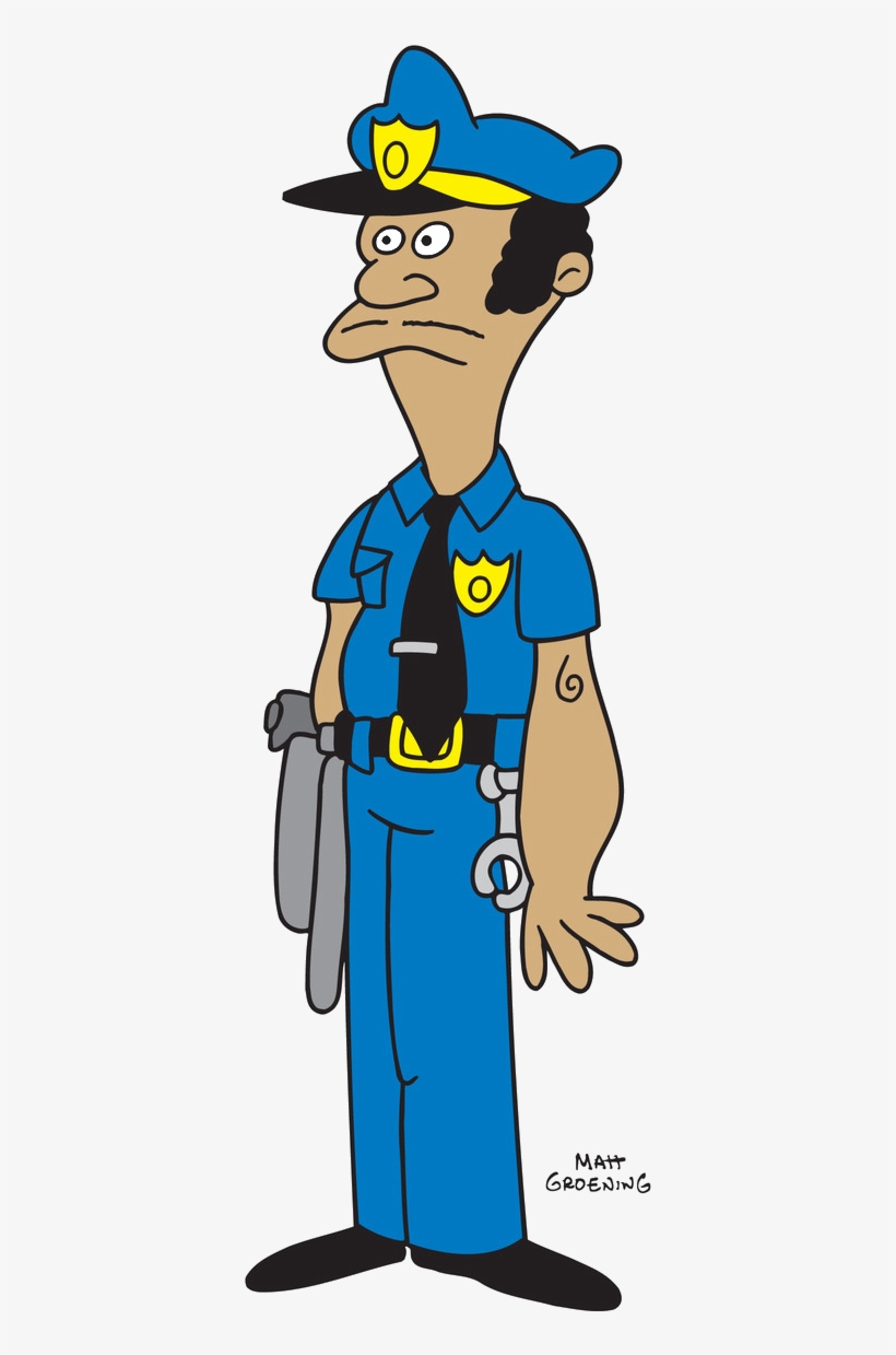 Lou - Police Simpsons Officer Lou - Free Transparent PNG Download - PNGkey
