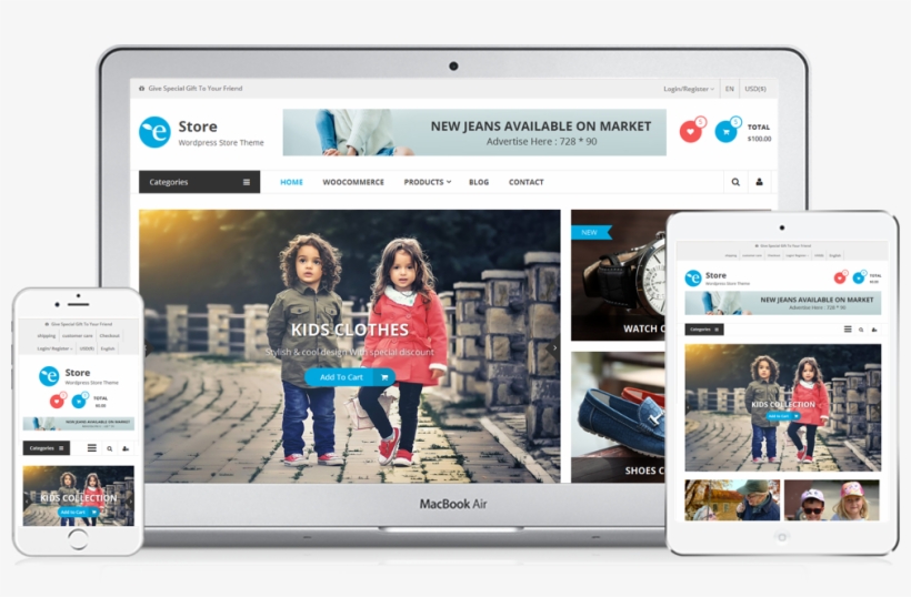 Estore - Estore Wp Theme Premium - Free Transparent PNG Download - PNGkey