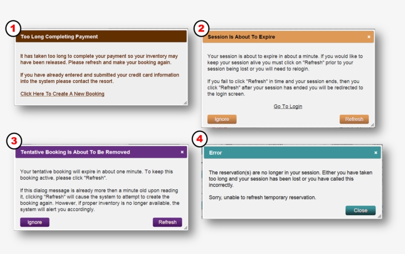 1 Online Booking Session Dialog This Dialog Box Will - End Of Session ...