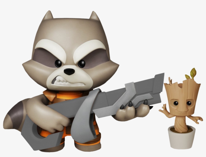 Rocket Raccoon With Potted Groot Super Deluxe Figure - Funko Super ...