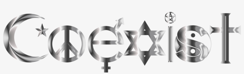 Coexist Computer Icons Logo Download Monochrome - Clip Art - Free ...