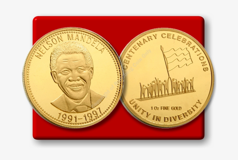 2012 Gold Proof Mandela Unity In Diversity Medallion - Coin - Free ...