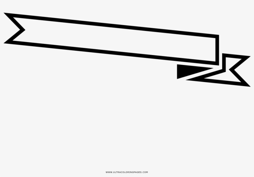 Ribbon Banner Coloring Page - Ribbon - Free Transparent PNG Download ...