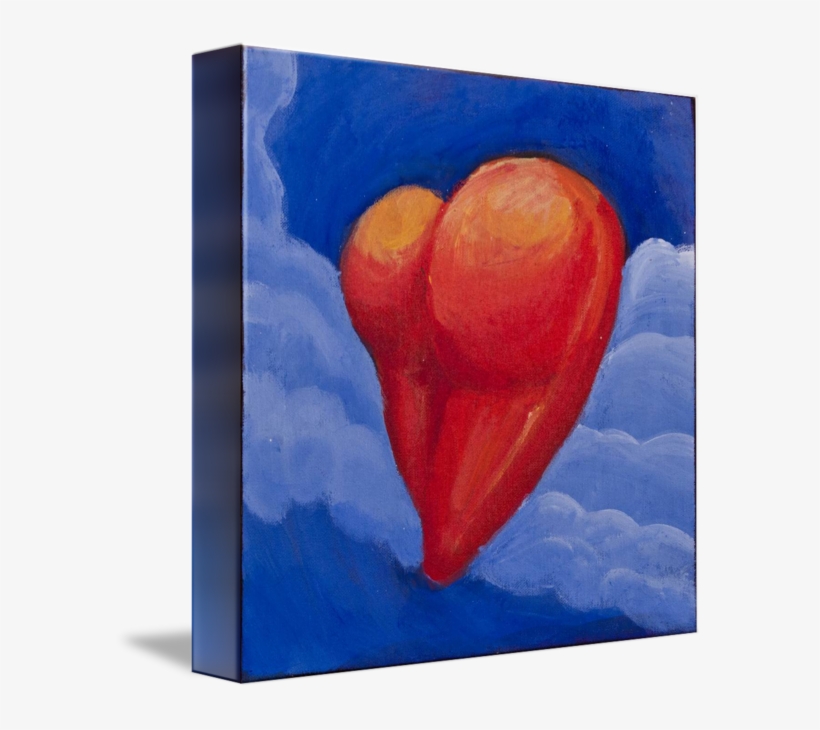 Heart Shaped Butt In The Clouds By Edward Morden Vector - Butt Shaped ...