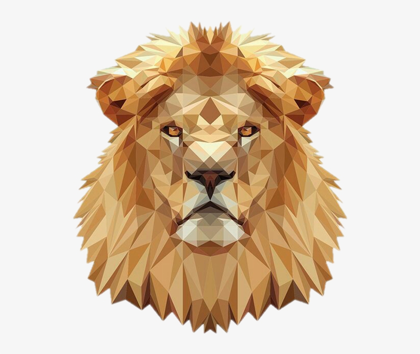 Geometric Lion Png Png Library - Geometric Lion 3d - Free Transparent ...