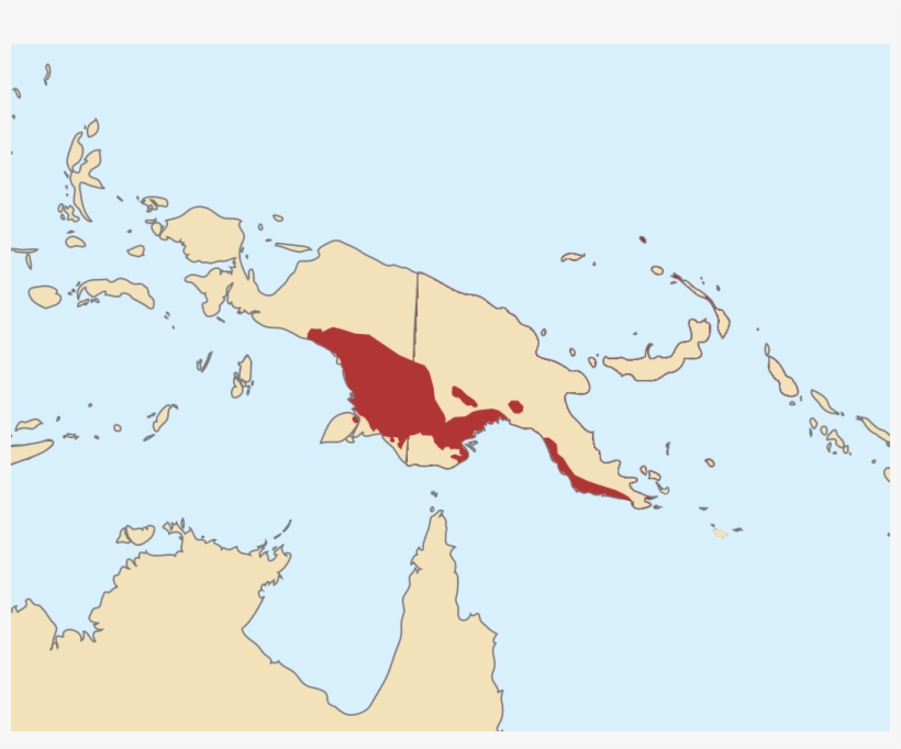 Southern Crowned Pigeon - Map - Free Transparent PNG Download - PNGkey