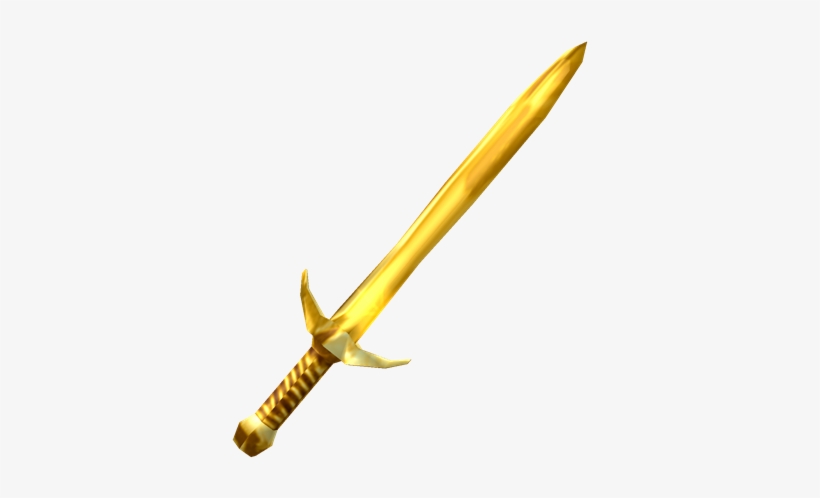 Golden Linked Sword - Roblox Sword Png - Free Transparent PNG Download ...