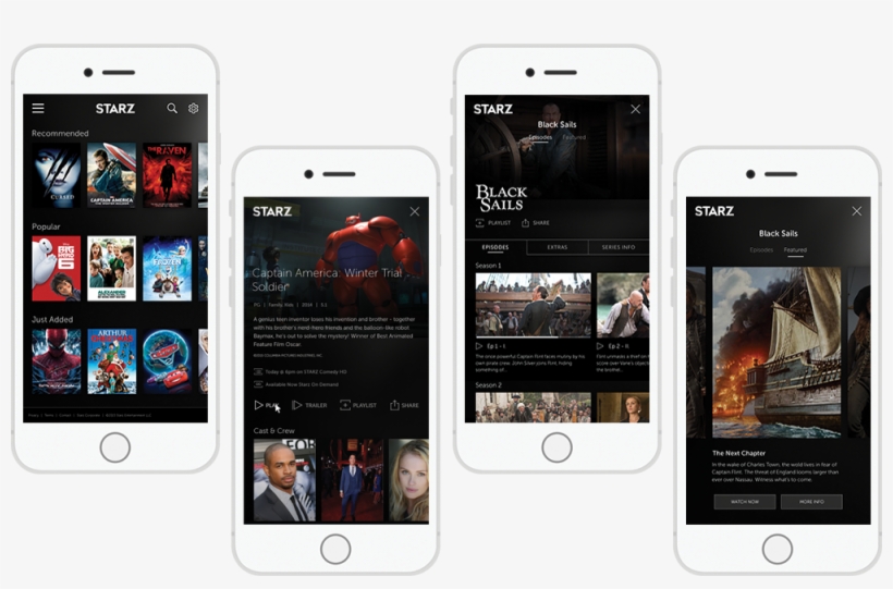 Starz Iphone Screens - Free Transparent PNG Download - PNGkey