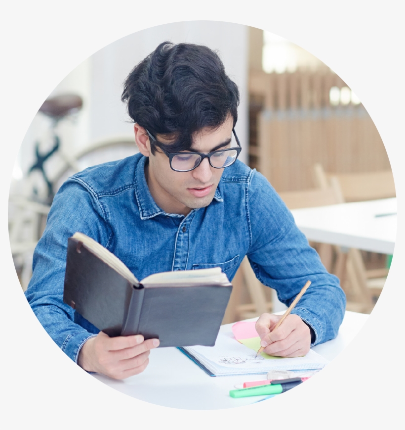 Image Of A Boy Doing Homework - Reading - Free Transparent PNG Download ...