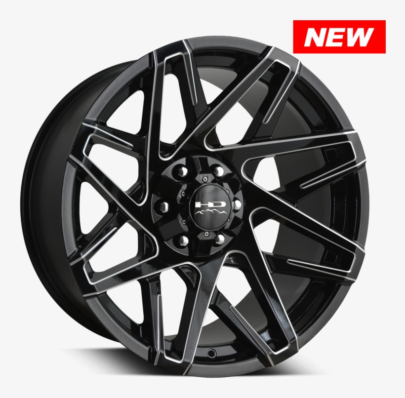 Hd Off-road Wheels Canyon Black Milled Edges - Remington Black Hollow ...