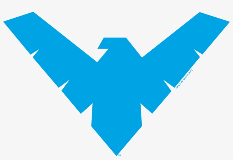 Batman Nightwing Symbol Baby Bodysuit - Nightwing Logo - Free ...