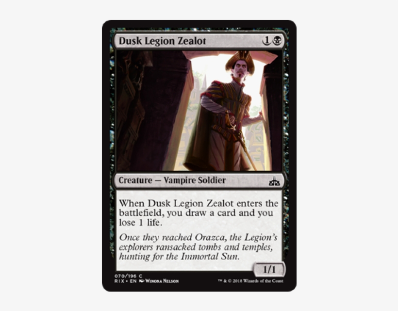 Dusk Legion Zealot Rivals Of Ixalan English - Demon Of Catastrophes ...