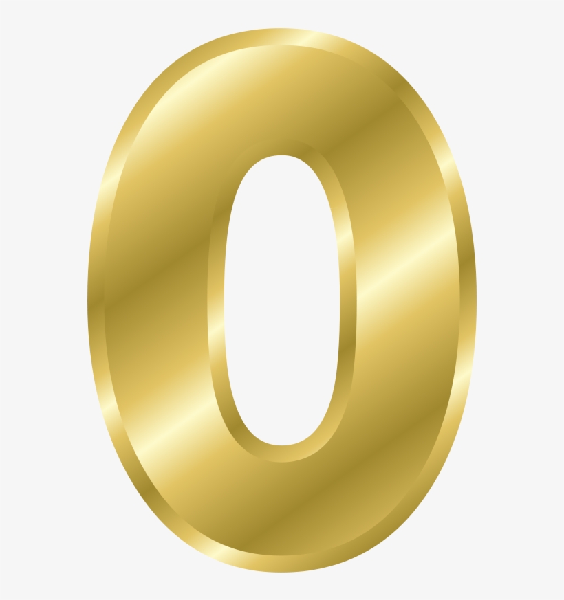Effect Letters Alphabet Gold - Golden Number 0 Png - Free Transparent ...