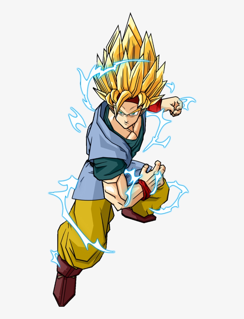Adult Goku Jr - Goku Jr Super Saiyan 2 - Free Transparent PNG Download ...