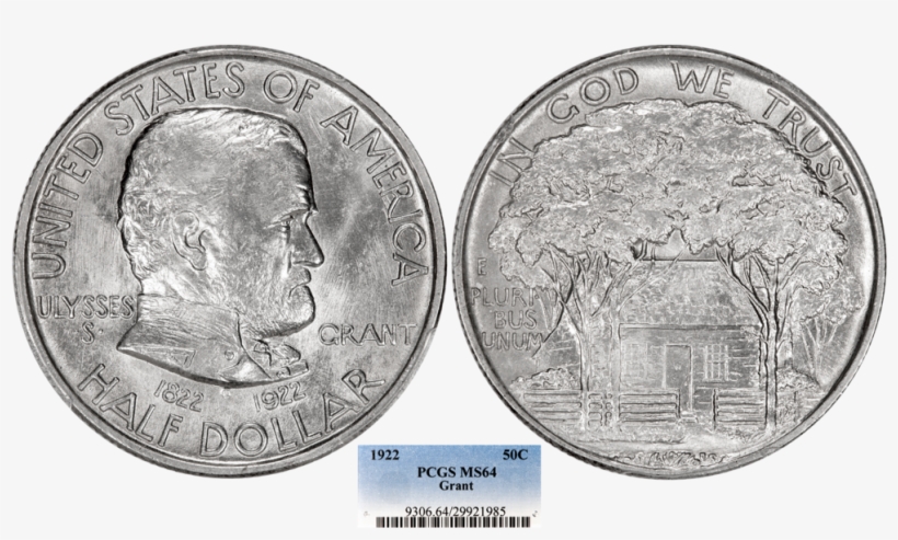 Grant Memorial Commemorative Half Dollar 1922 Pcgs - Free Transparent PNG Download - PNGkey