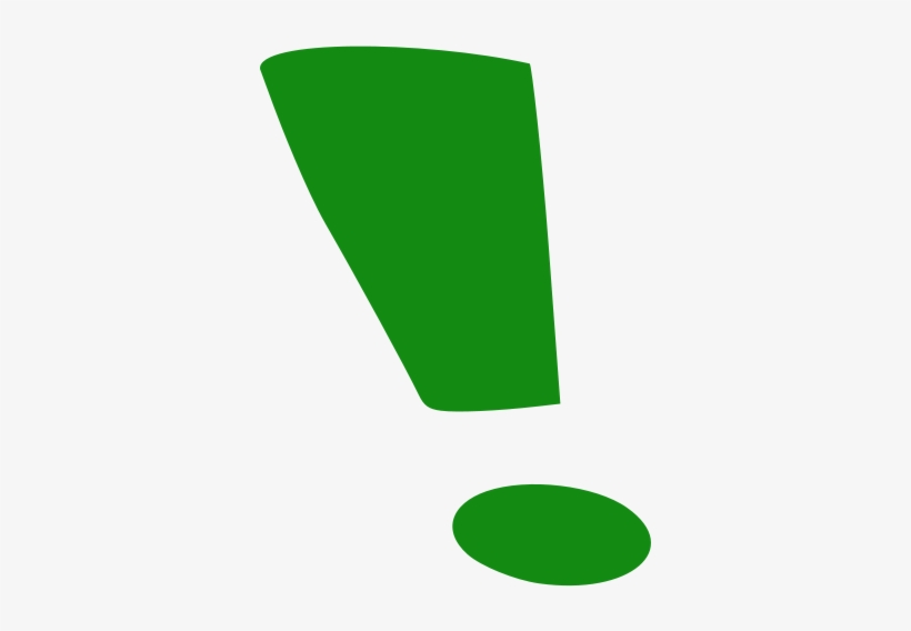 Exclamation Mark-green - Green Exclamation Mark Png - Free Transparent ...