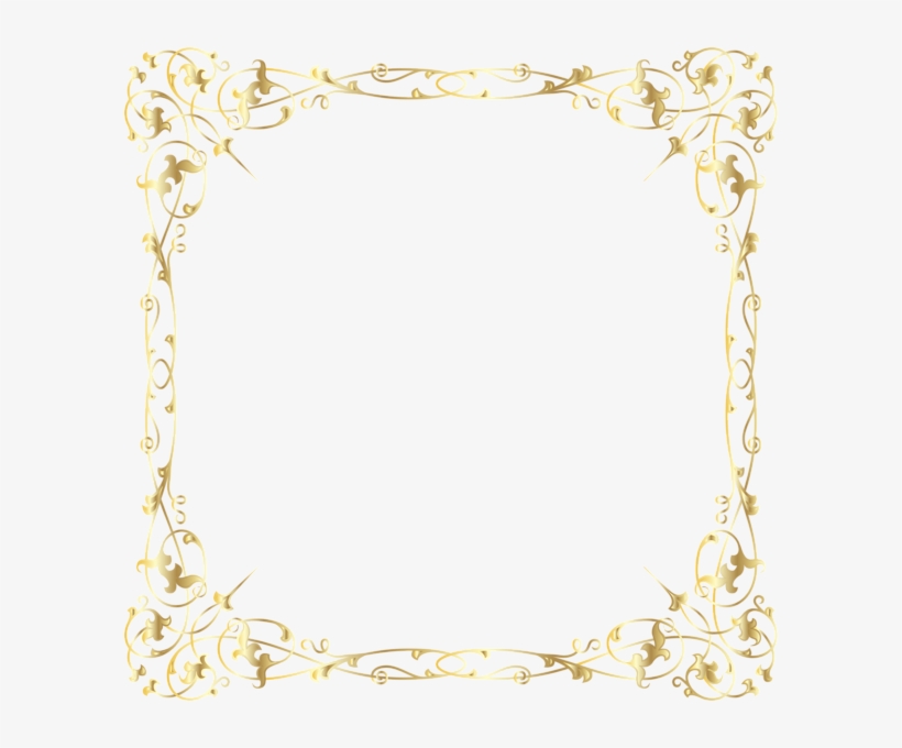 Decorative Border Transparent Png Image - Art Deco Frame Png - Free ...