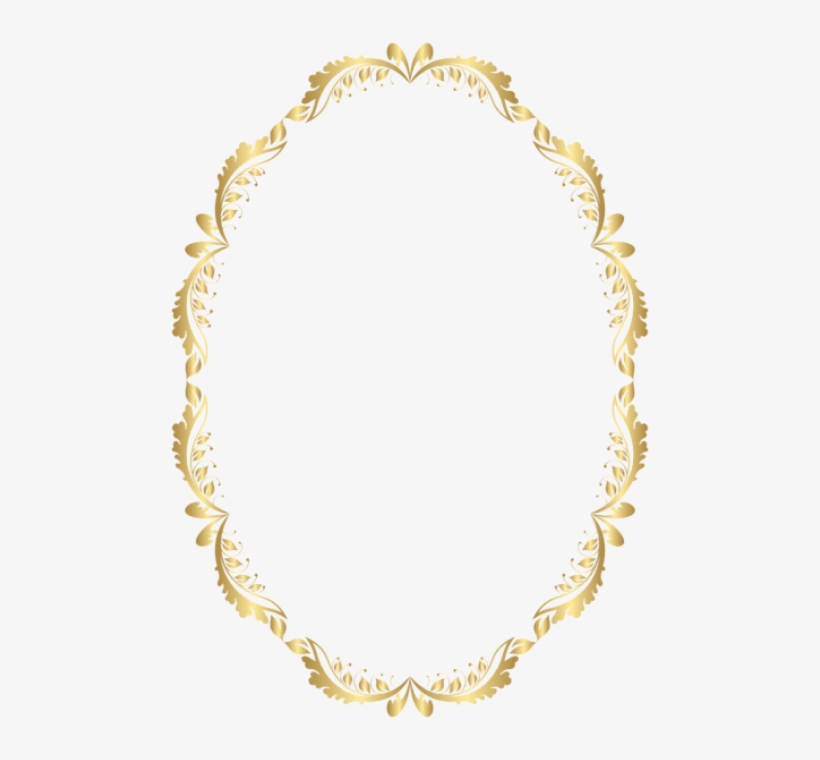 Oval Frame Transparent Clip Art Image - Transparent Background Gold ...