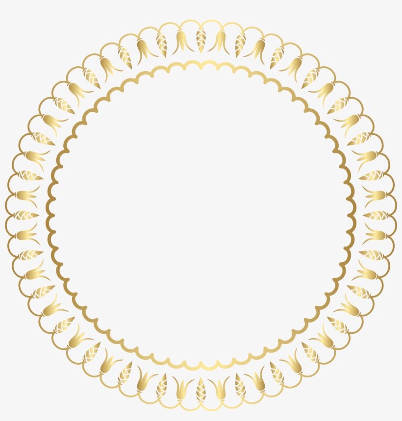 Decorative Round Border Frame Png Clip Art Gallery - Free Transparent ...